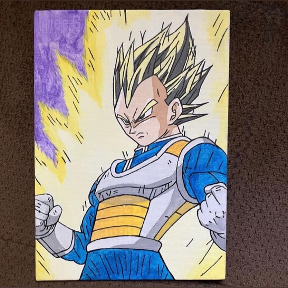 Hot Topic | Art | New Original Vegeta Saiyan Pride Super Saiyan Dragon ...